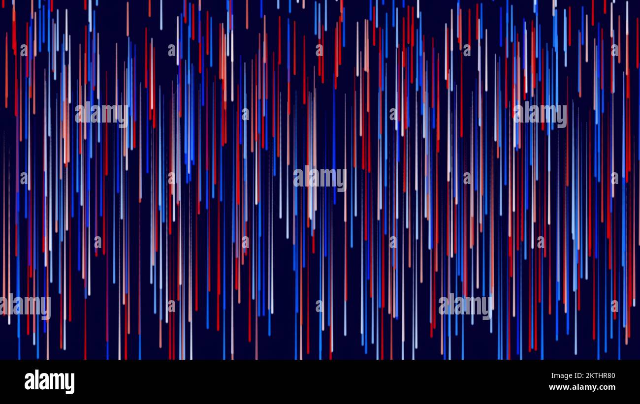 Rain animation background with stripes. Motion. Colorful cyber rain on ...