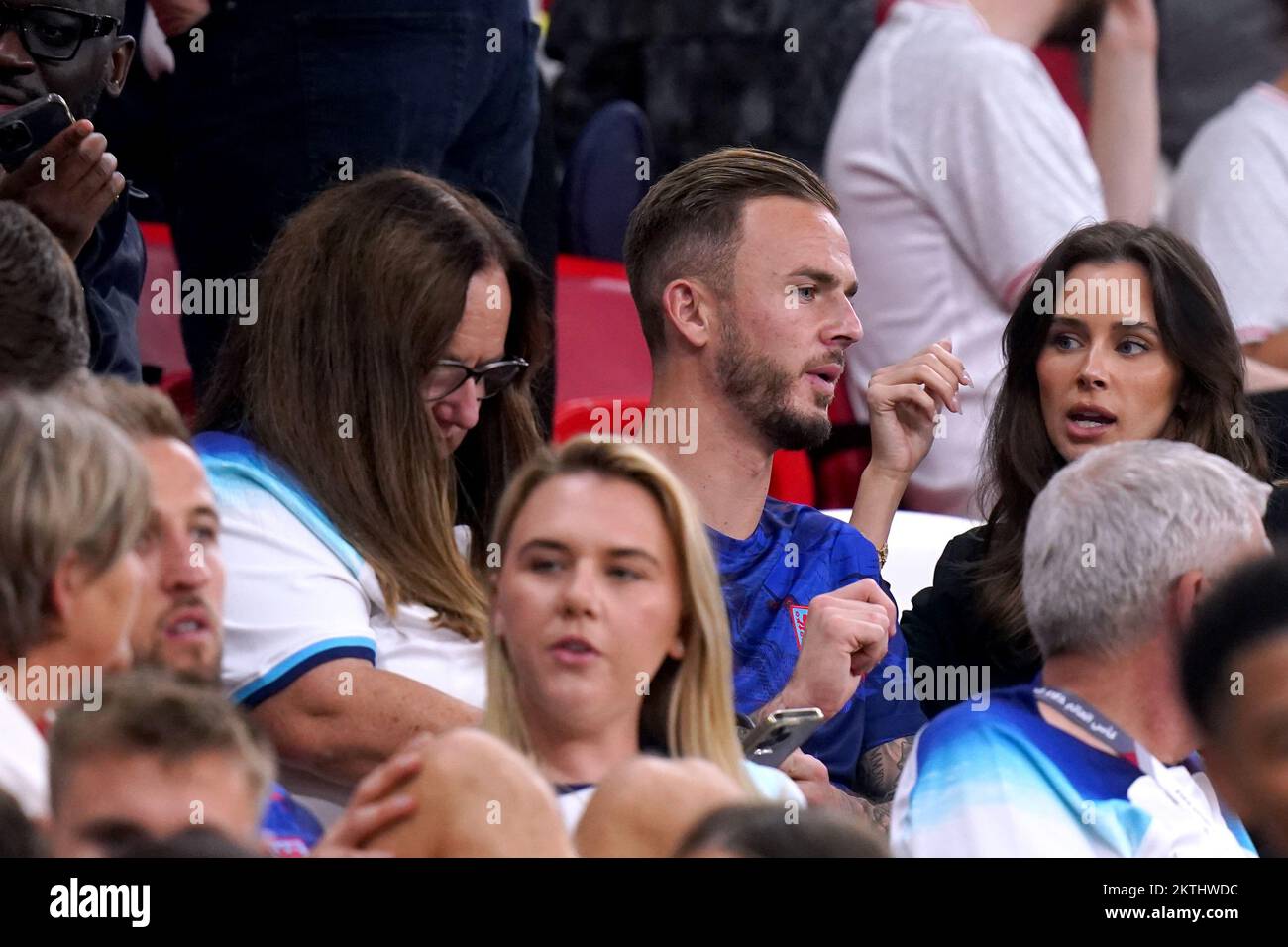 England's James Maddison with his girlfriend Kennedy Alexa during the ...