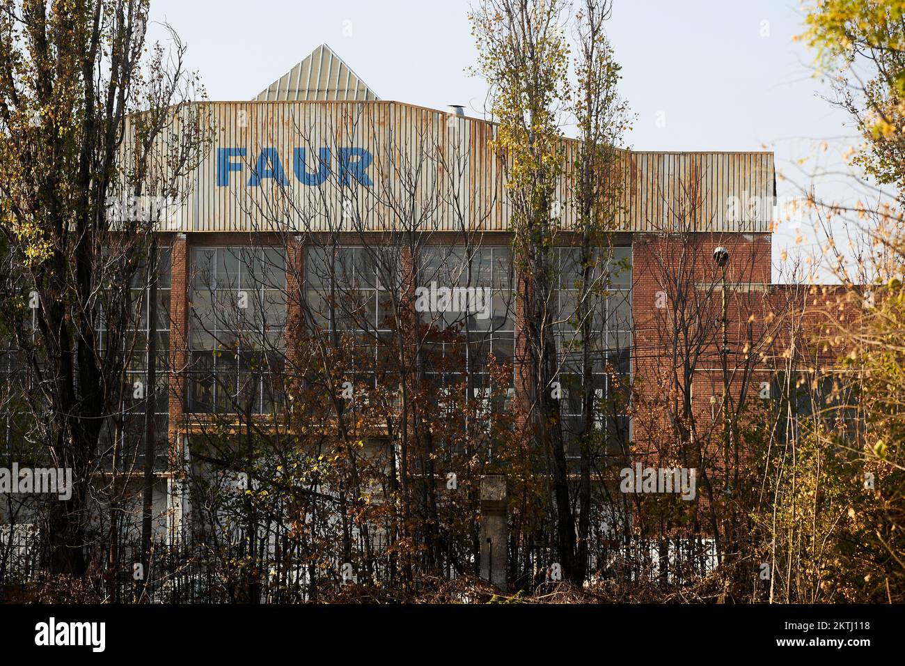 Bucharest, Romania - November 09, 2022: The halls of Faur Industrial ...