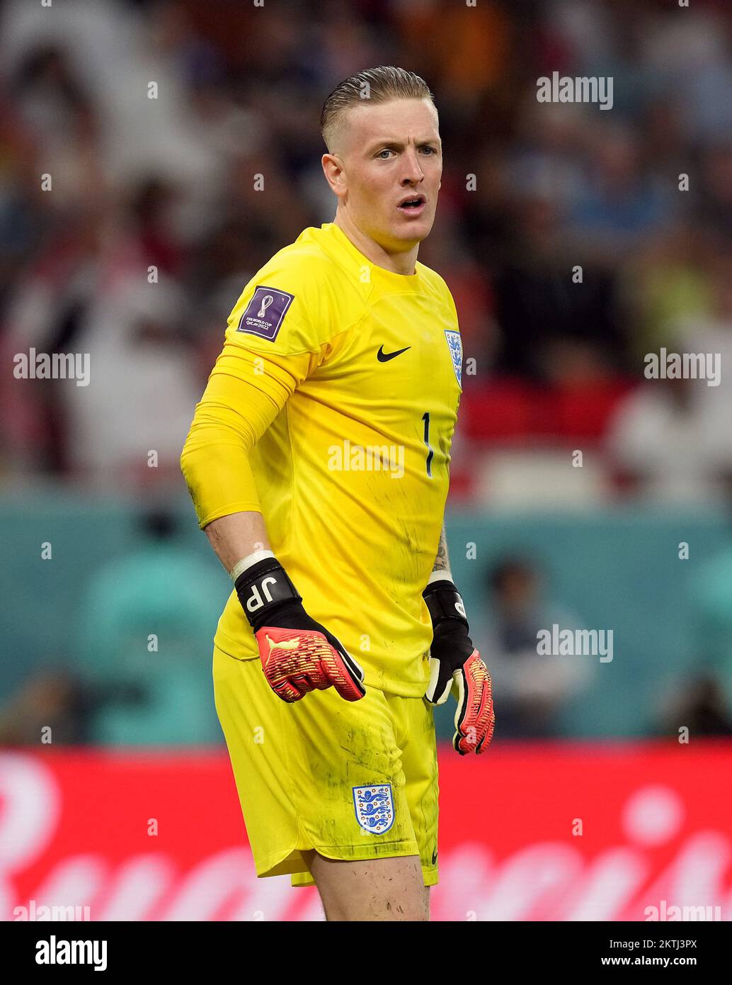 England goalkeeper Jordan Pickford during the FIFA World Cup Group B ...