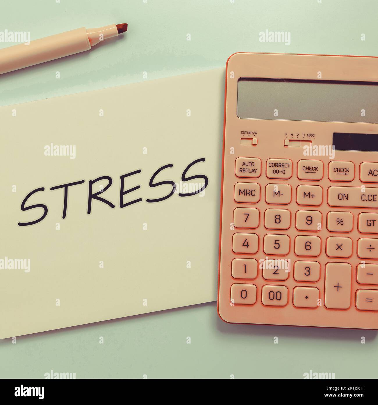 Hand writing sign Stress, Business approach a physical chemical or ...