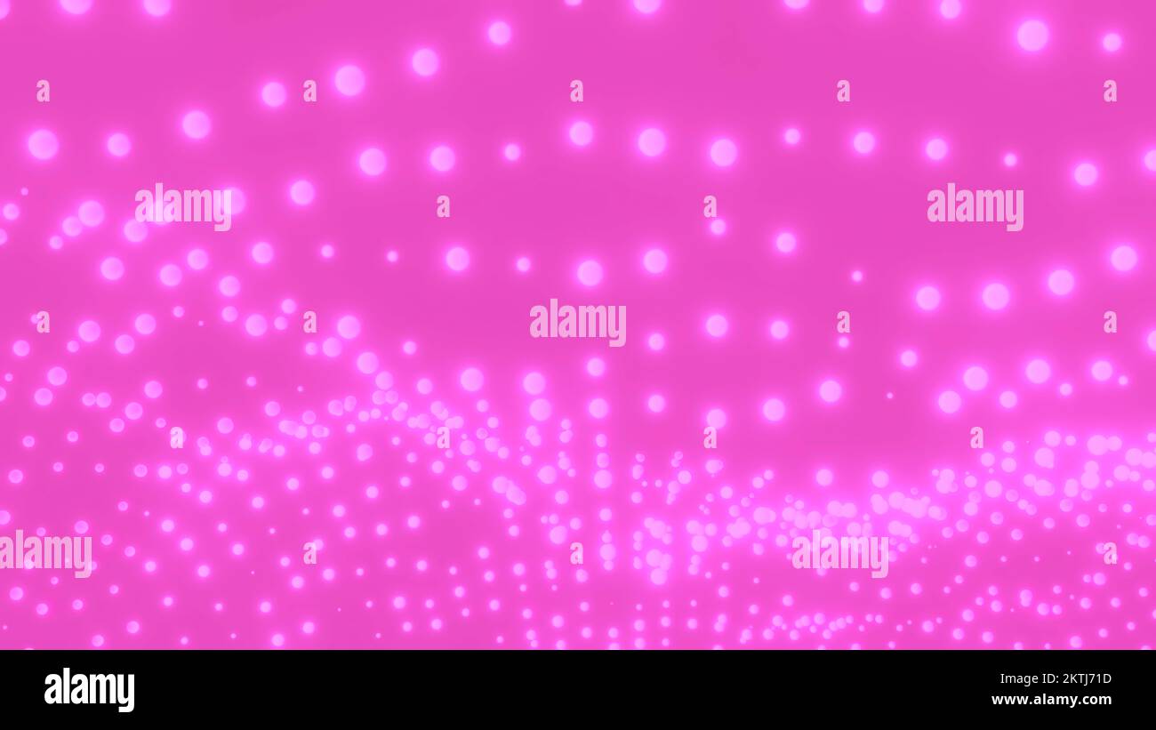 Luminous dots move in wavy streams. Design. Animated background of ...