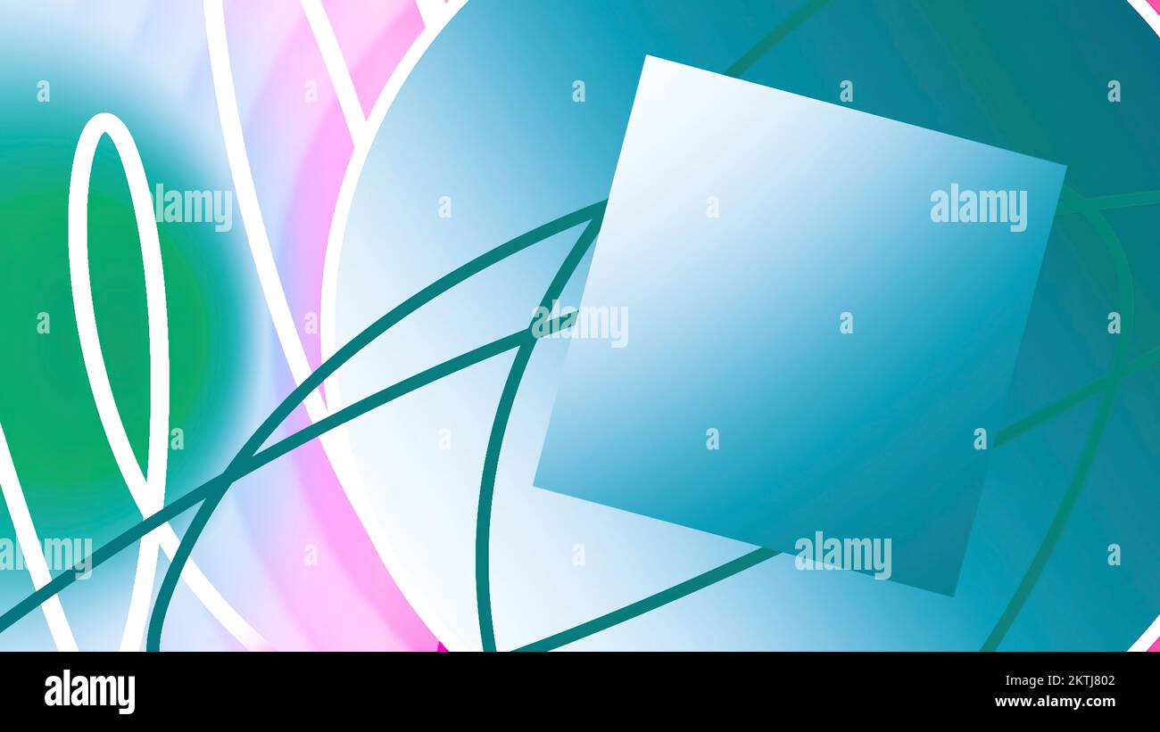 Colorful animation with moving curves and geometric shapes. Motion ...