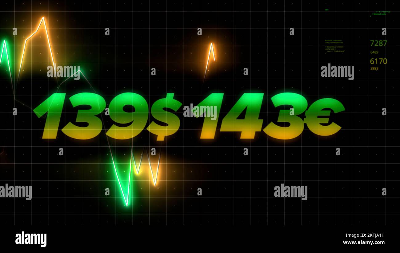 Bitcoin cryptocurrency stock market data chart graph on market exchange ...