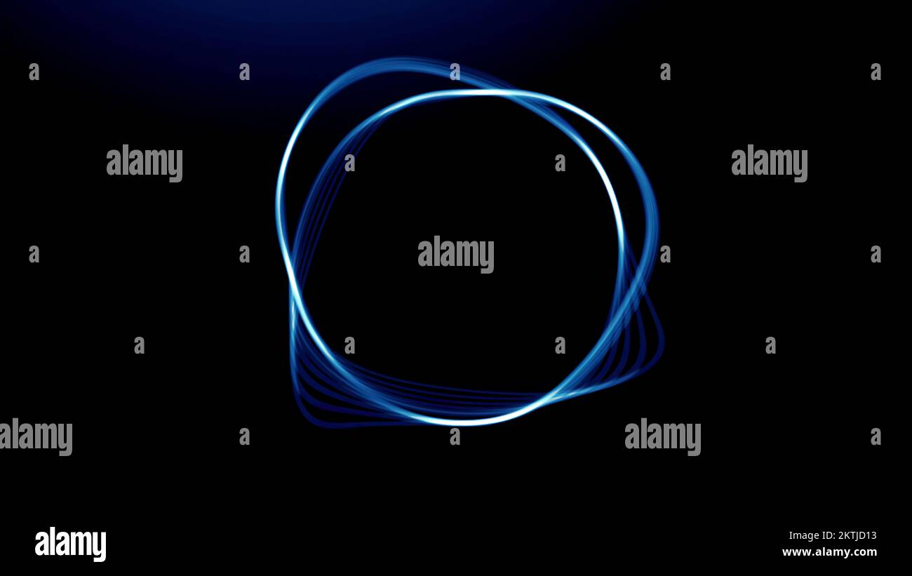 Bright black background with blue backlight. Motion.A bright white ...