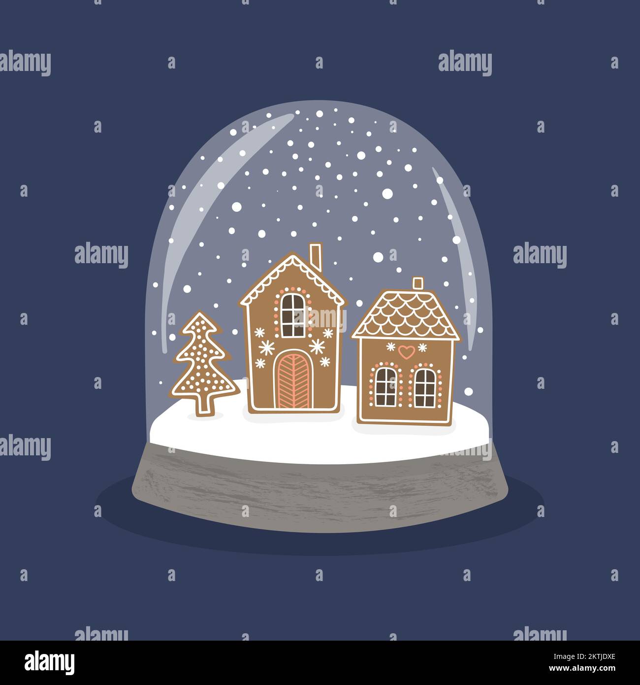 Snow globe gingerbread houses hi-res stock photography and images - Alamy