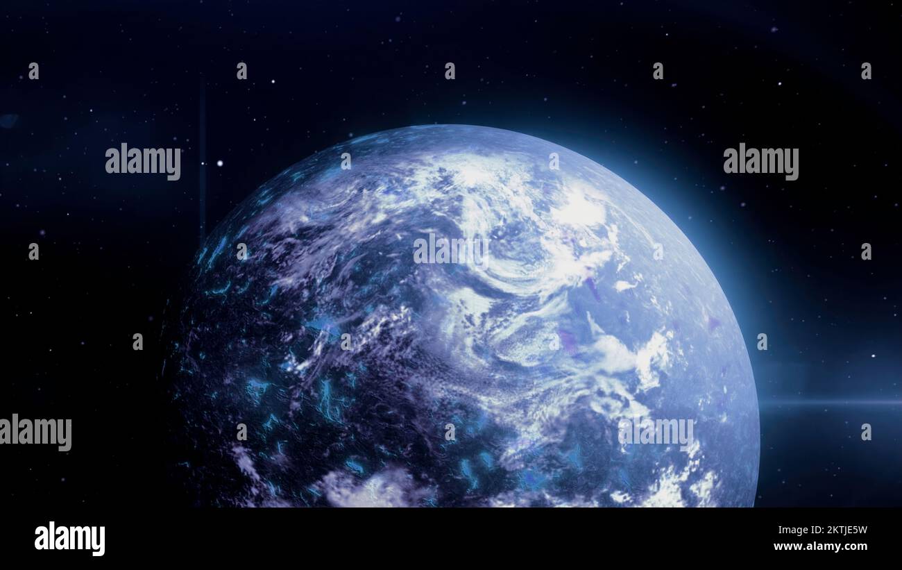 3d 4k rotating earth sunset hi-res stock photography and images - Alamy