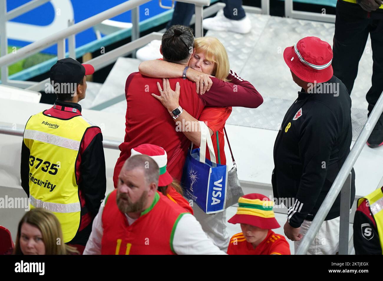 Wales' Gareth Bale with his mother Debbie, following the FIFA World Cup ...