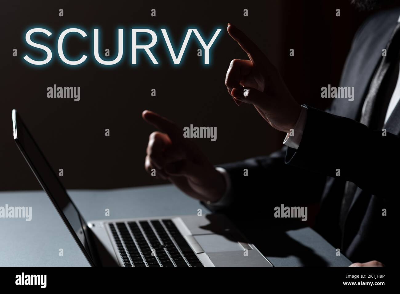 Hand writing sign Scurvy, Internet Concept disease caused by a lack of ...