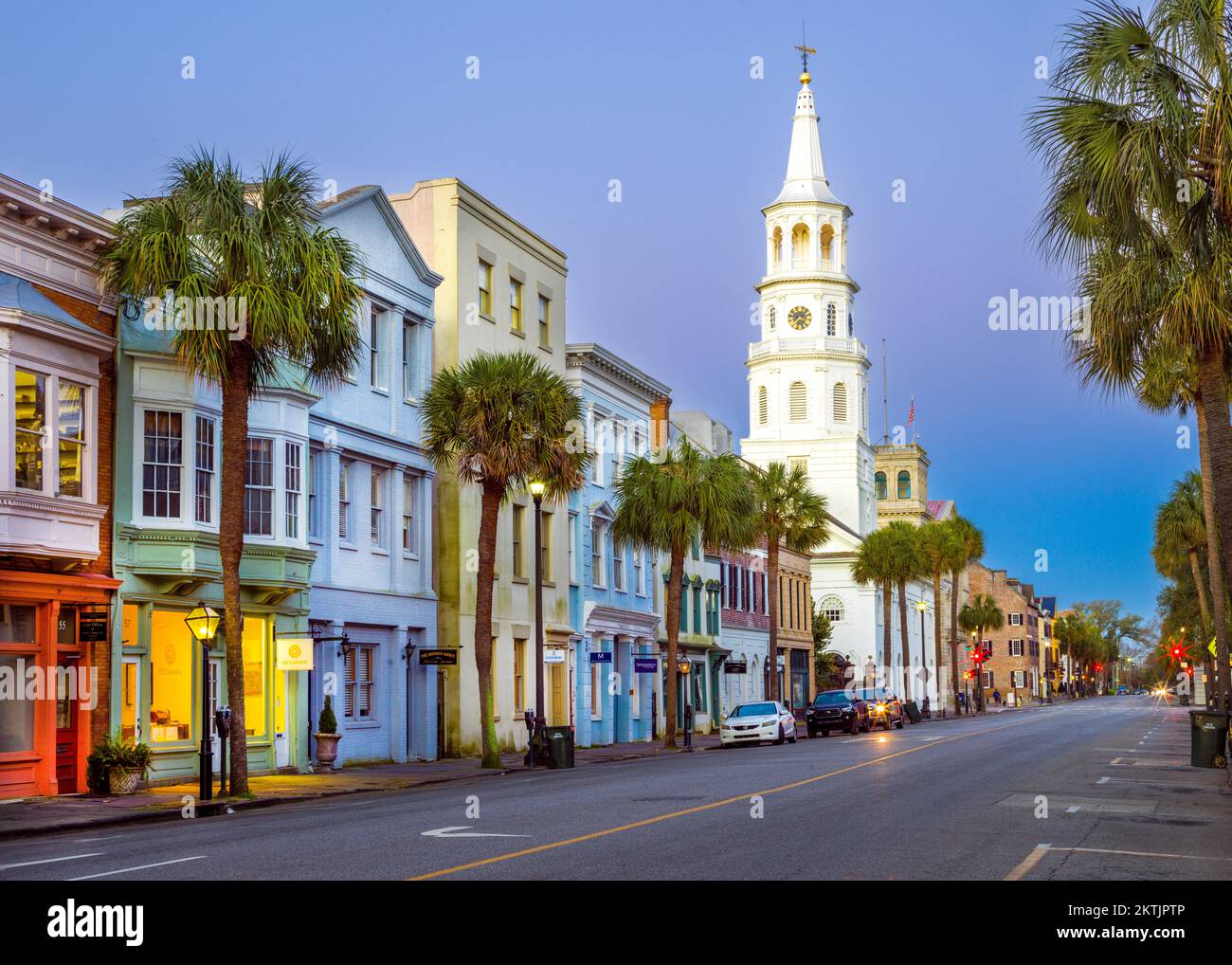 St.Michaels Church,Broad Street, French Quarter,Picturesque Scene ...