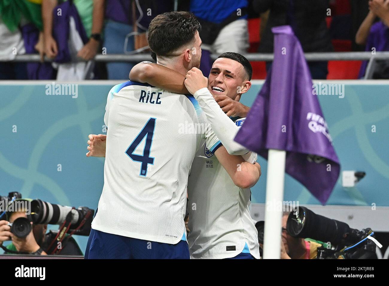 Collective goaljubel around Phil FODEN (ENG) after goal to 0-2 with ...