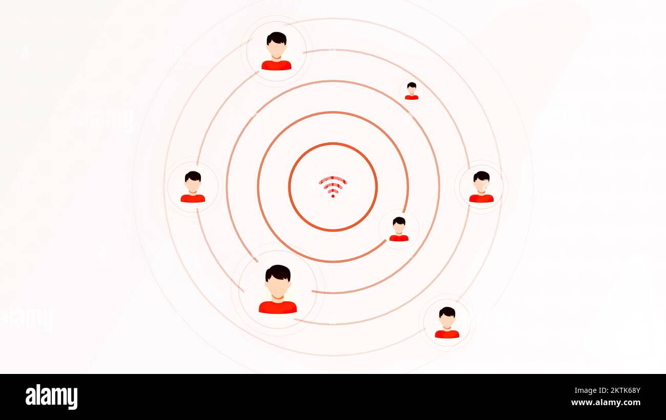 Dynamic broadcast signal animation hi-res stock photography and images ...