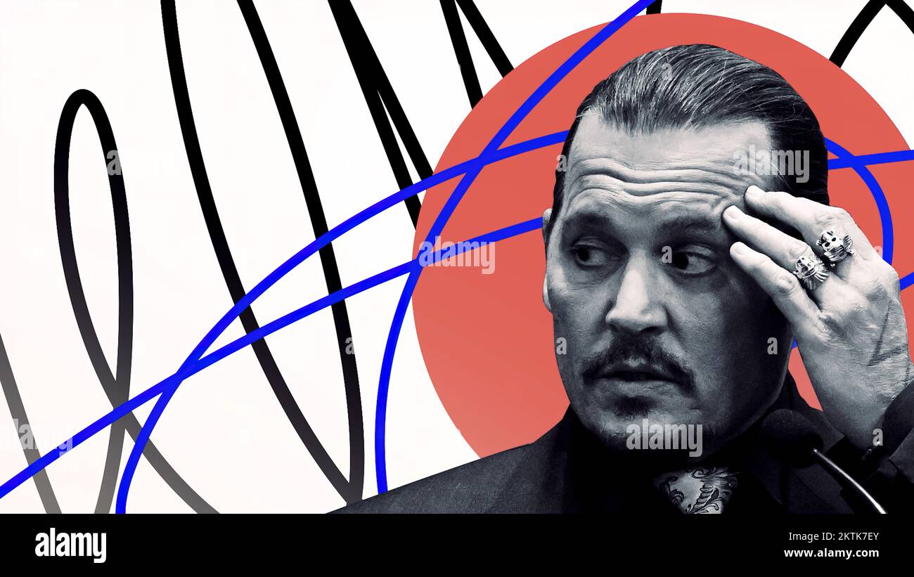 White and black background. Motion.Cartoon 3d animation with a portrait ...