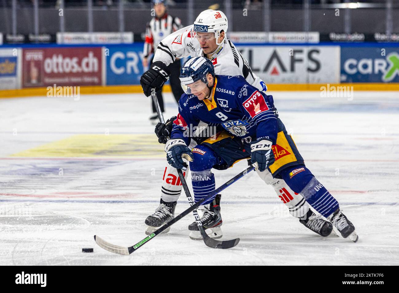 Zug, Switzerland - 29-11-2022 Calvin Thuerkauf #97 (HC Lugano) against ...
