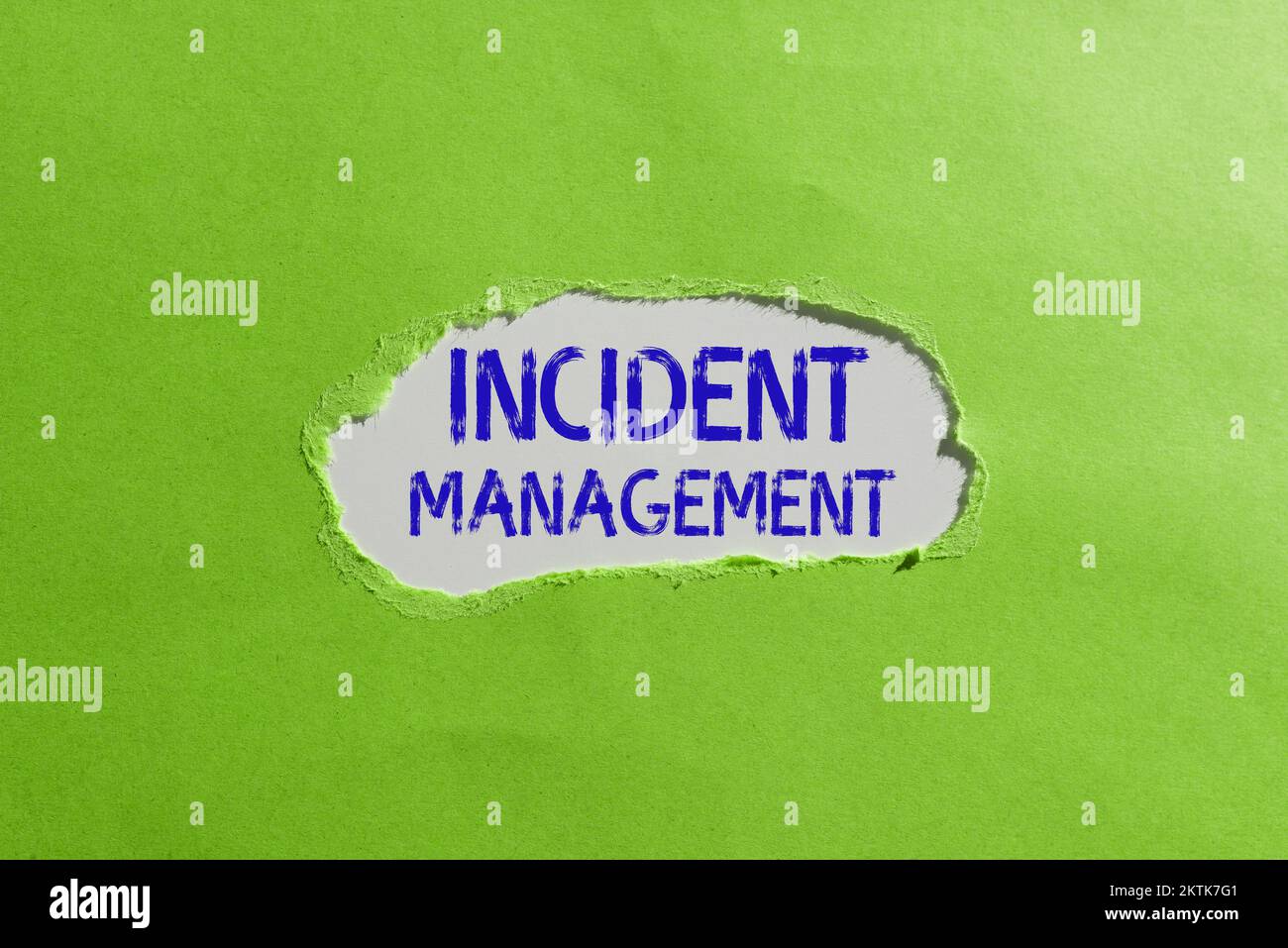 Writing Displaying Text Incident Management Word For Process To Return Service To Normal