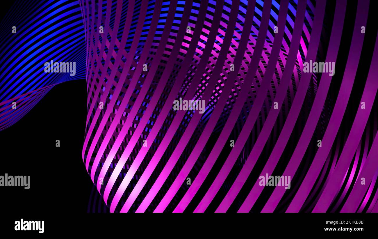 3d abstract futuristic background with glowing lines creating ...