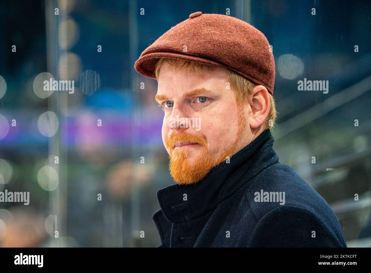 Zug, Switzerland - 29-11-2022 Goalie coach Simon Pfister (EV Zug ...