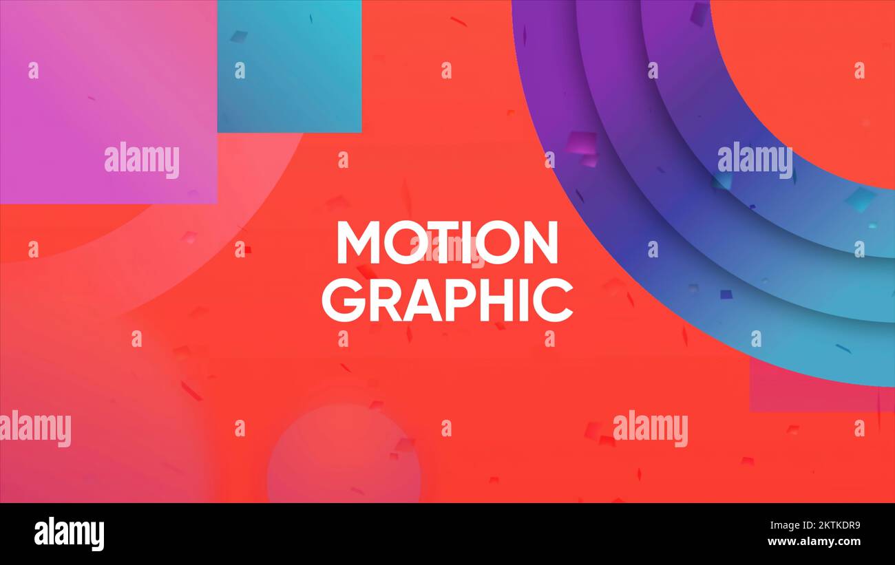Motion graphics and web design concept. Motion. Geometric background ...