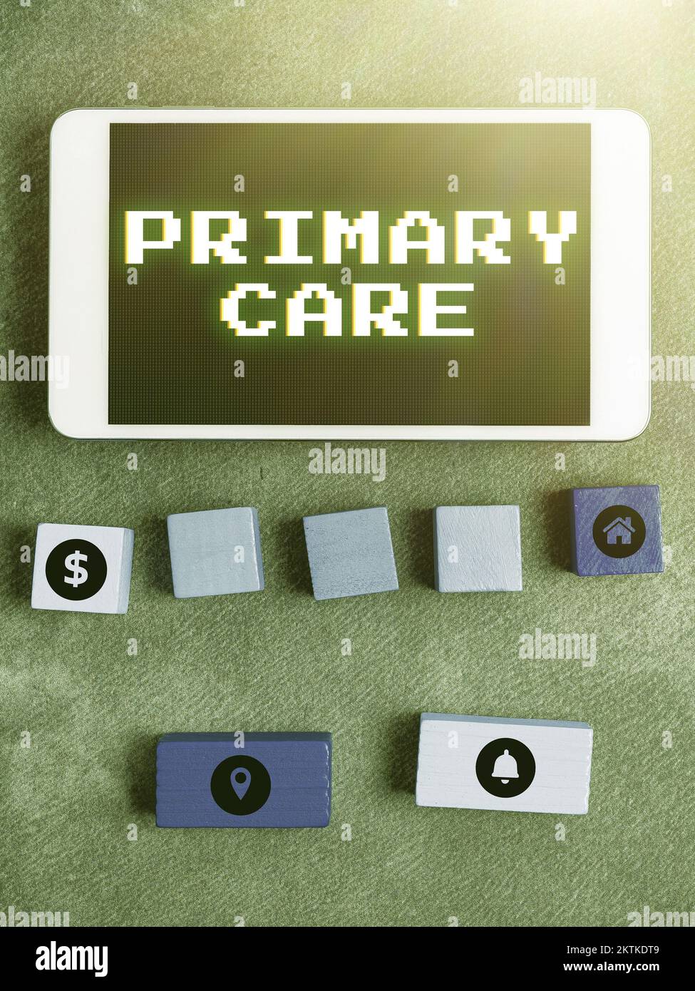 Sign displaying Primary Care, Word Written on health care provided by ...
