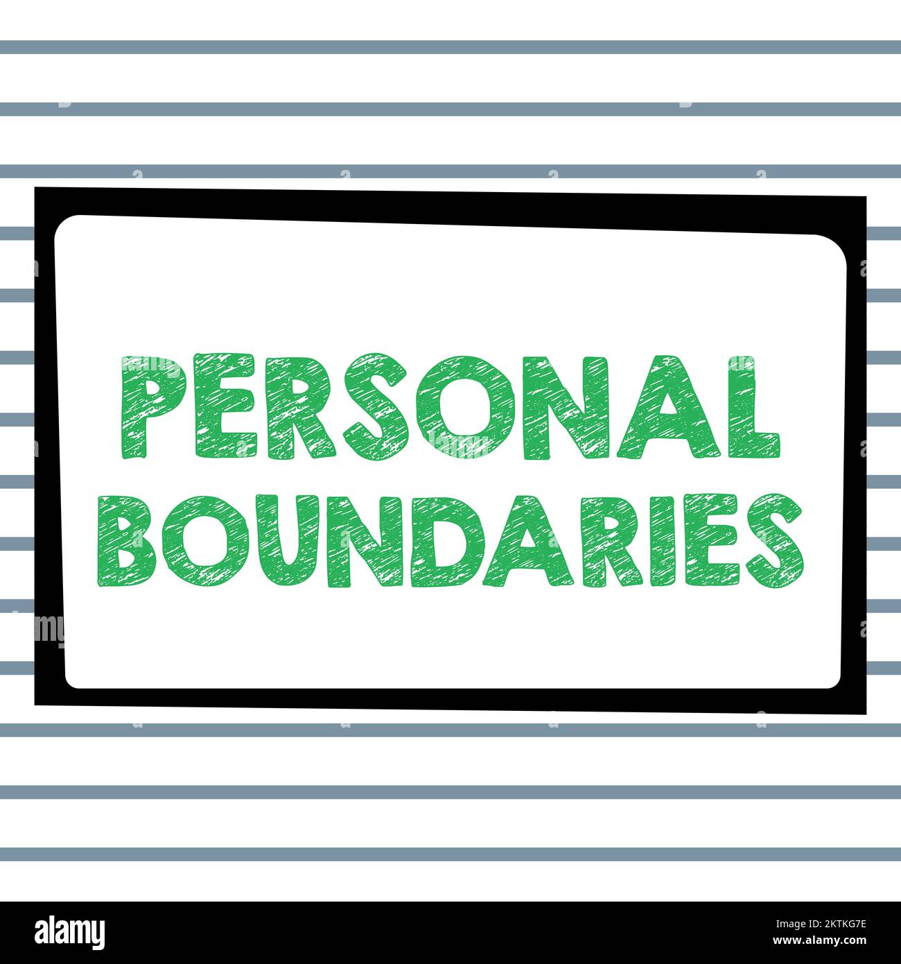 Inspiration showing sign Personal Boundaries, Concept meaning something ...