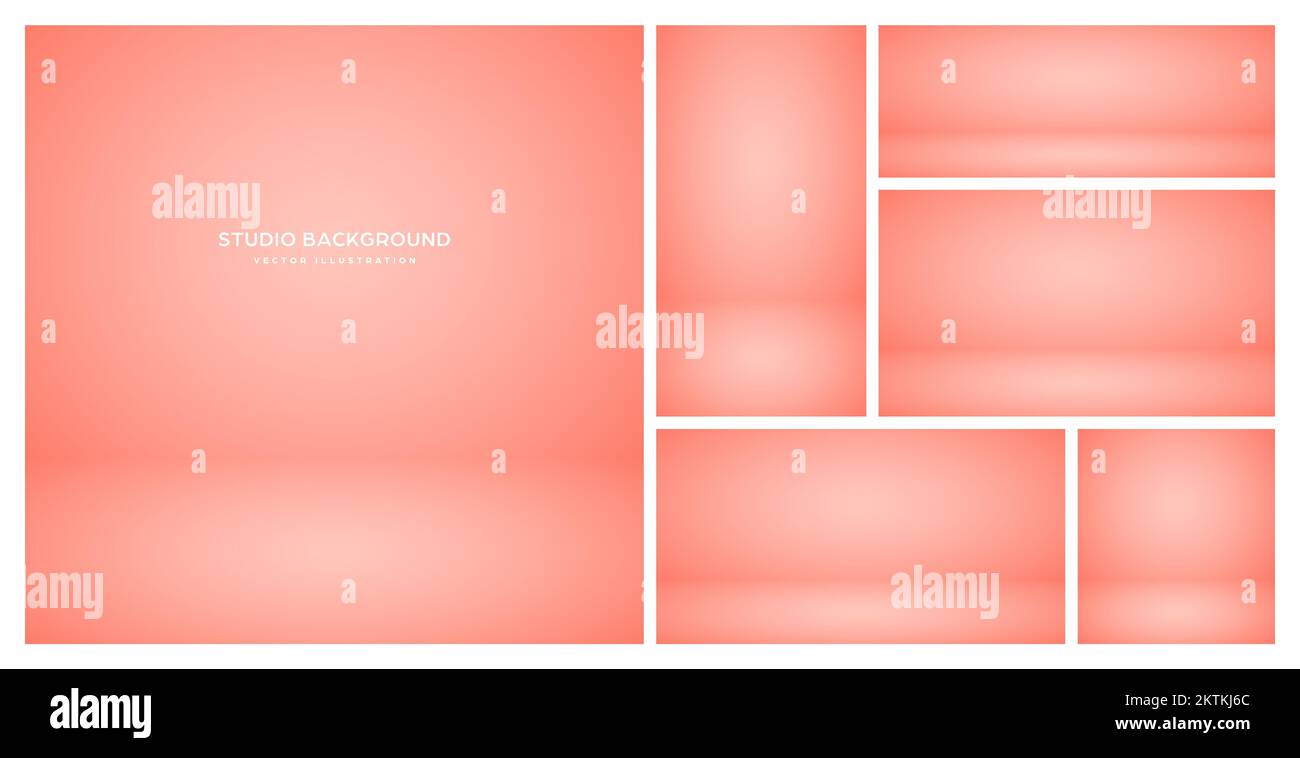 Empty peach studio abstract backgrounds with spotlight effect. Product ...