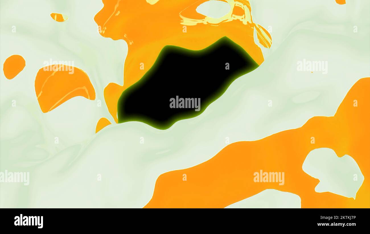 Abstract liquid melted lava in motion. Design. Colorful flowing liquid ...