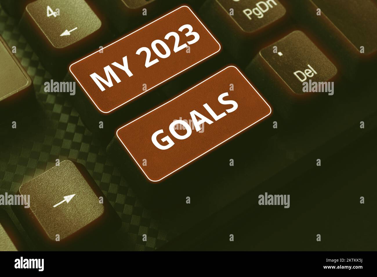 Sign displaying My 2023 Goals, Word Written on setting up personal ...