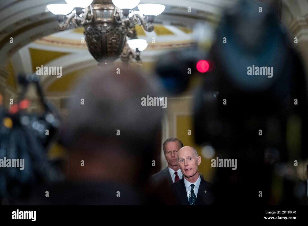 United States Senator Rick Scott (Republican of Florida) offers remarks ...