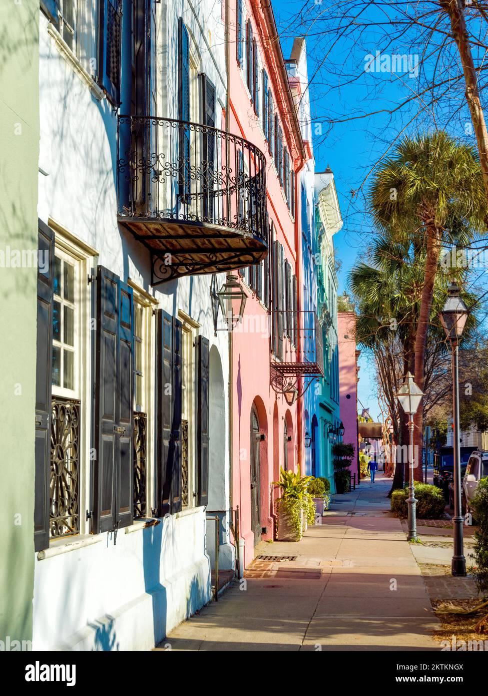 Rainbow Row,East Bay Street,Historic colorful Homes Charleston, South ...