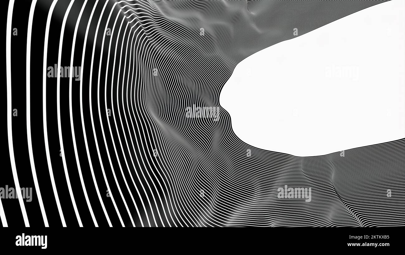 Spinning liquid vortex with concentric rings on a dark background ...