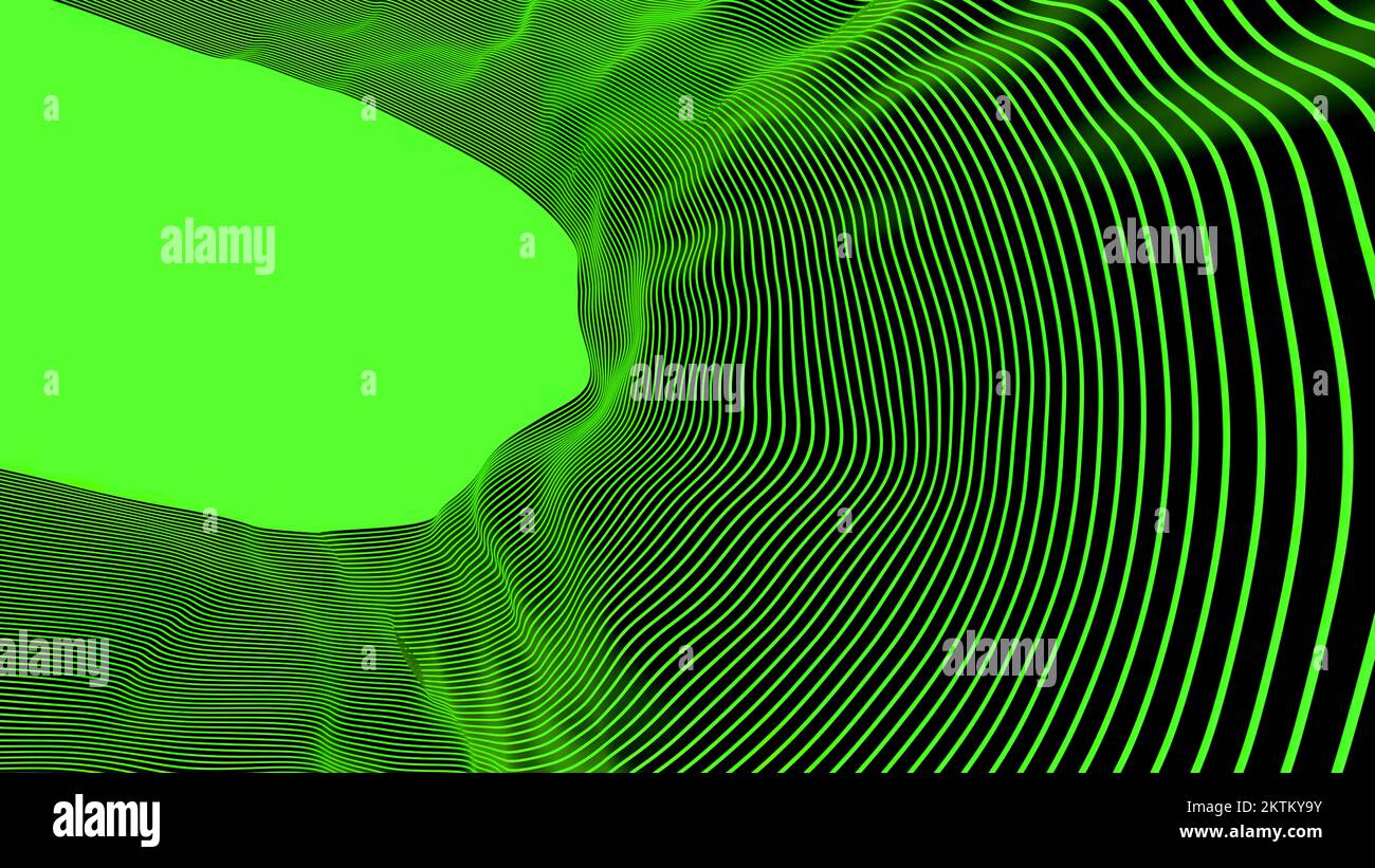 Spinning liquid vortex with concentric rings on a dark background ...