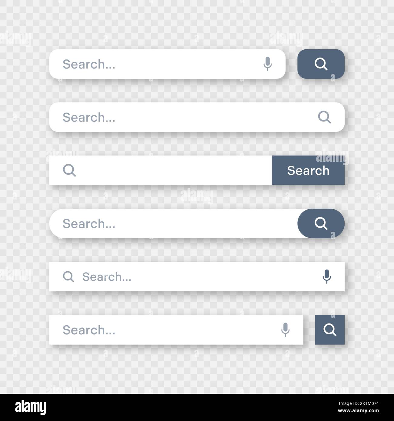Various search bar templates. Internet browser engine with search box ...