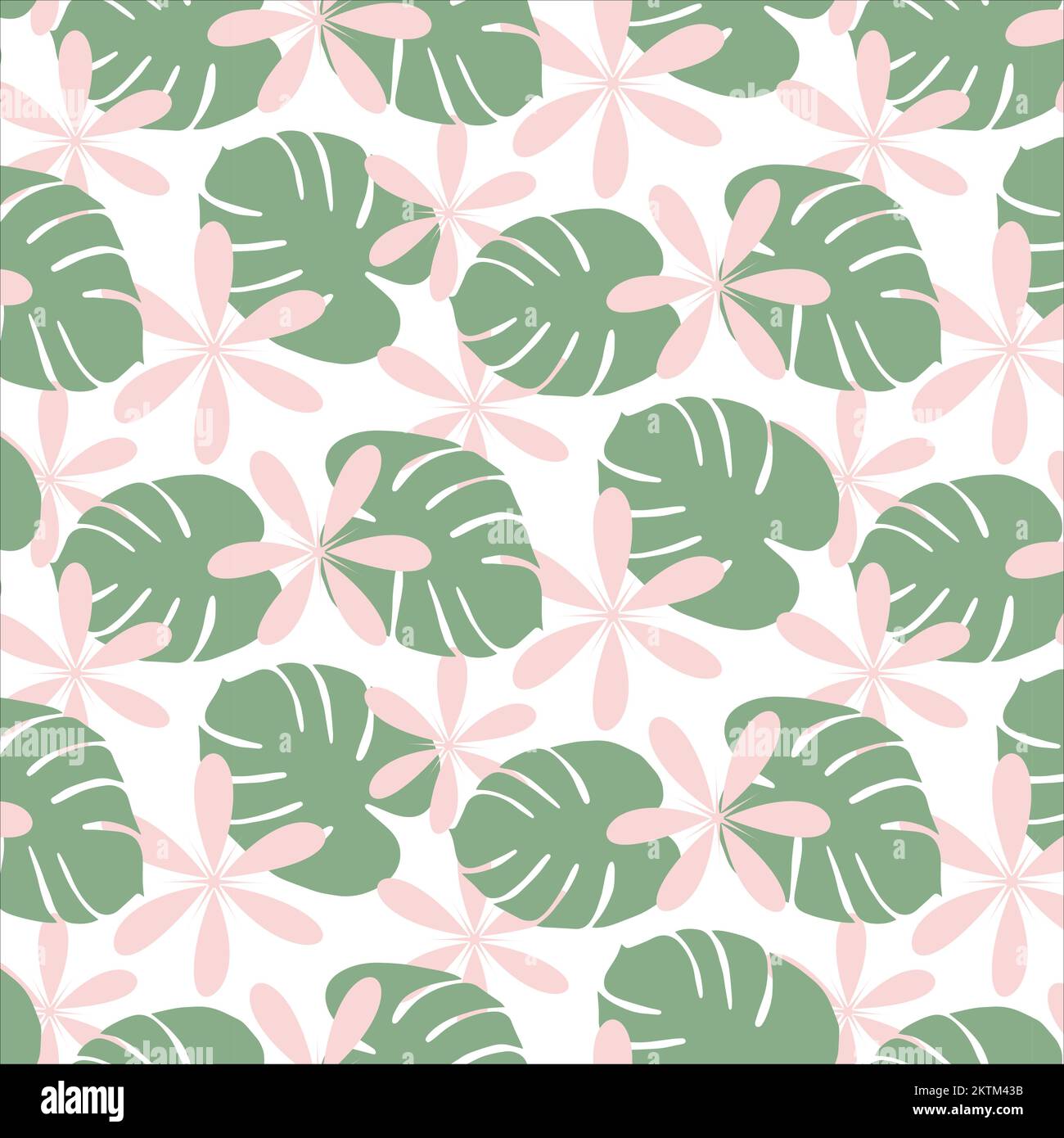Bright seamless pattern in trendy pale shades with hand drawn elements ...