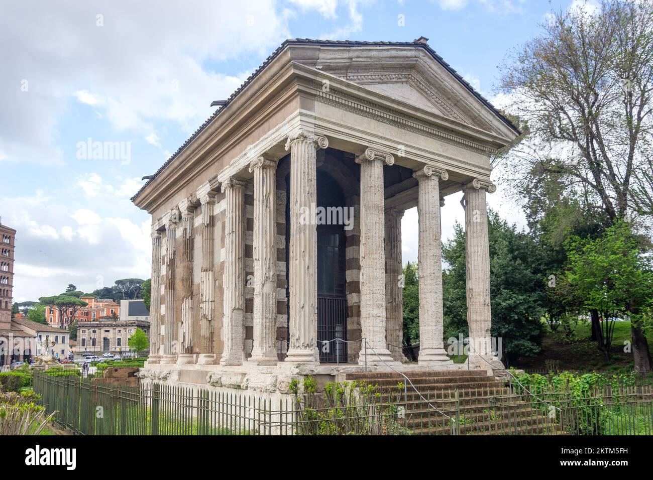 The ancient Temple of Portunus (Tempio di Portuno), Piazza della Bocca ...