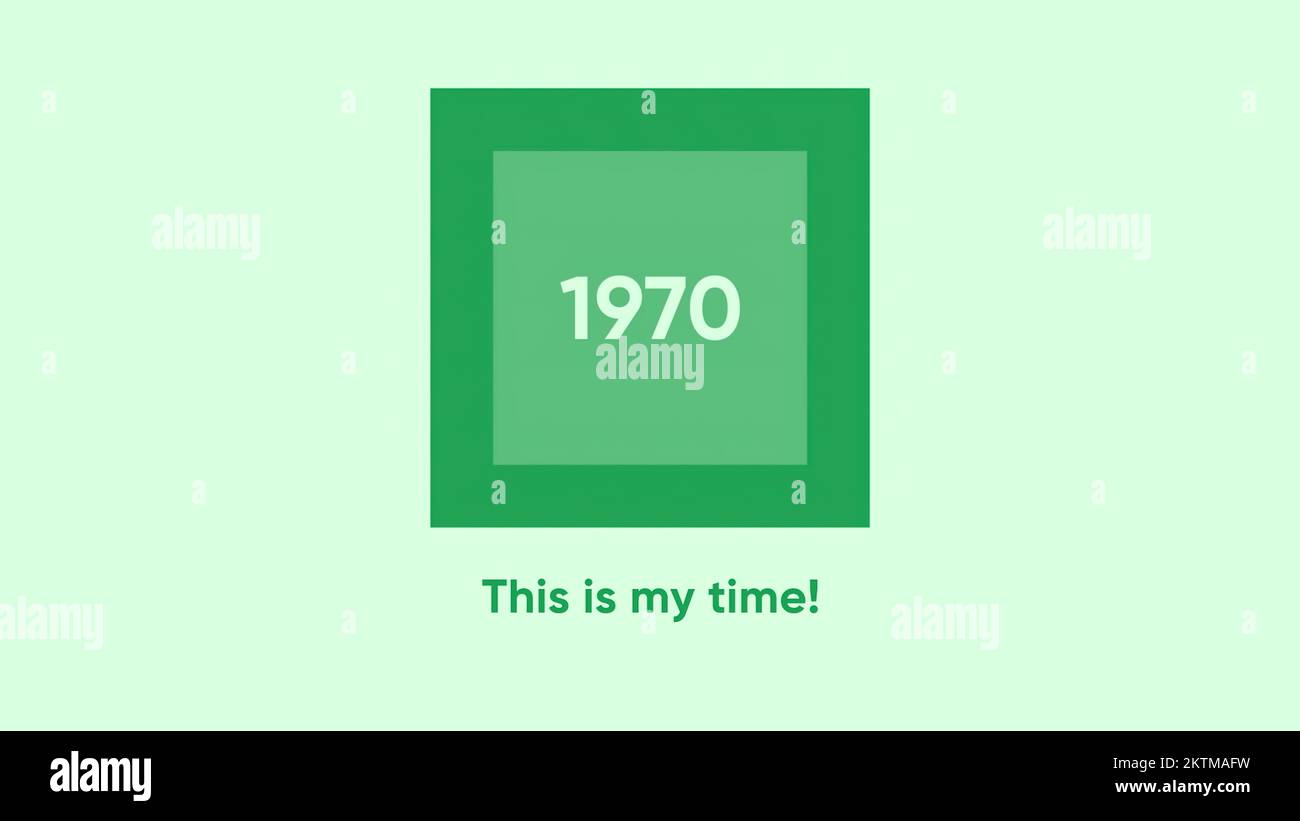 Geometrical square figures abstract animation. Motion. Retro old times ...