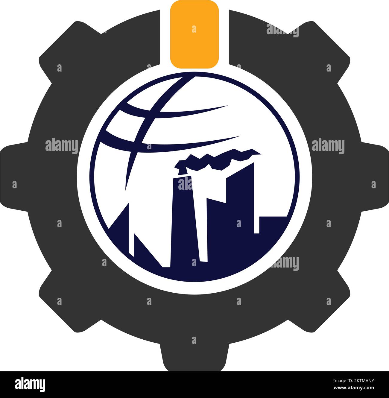 industrial gear logo template Icon Illustration Brand Identity Stock ...