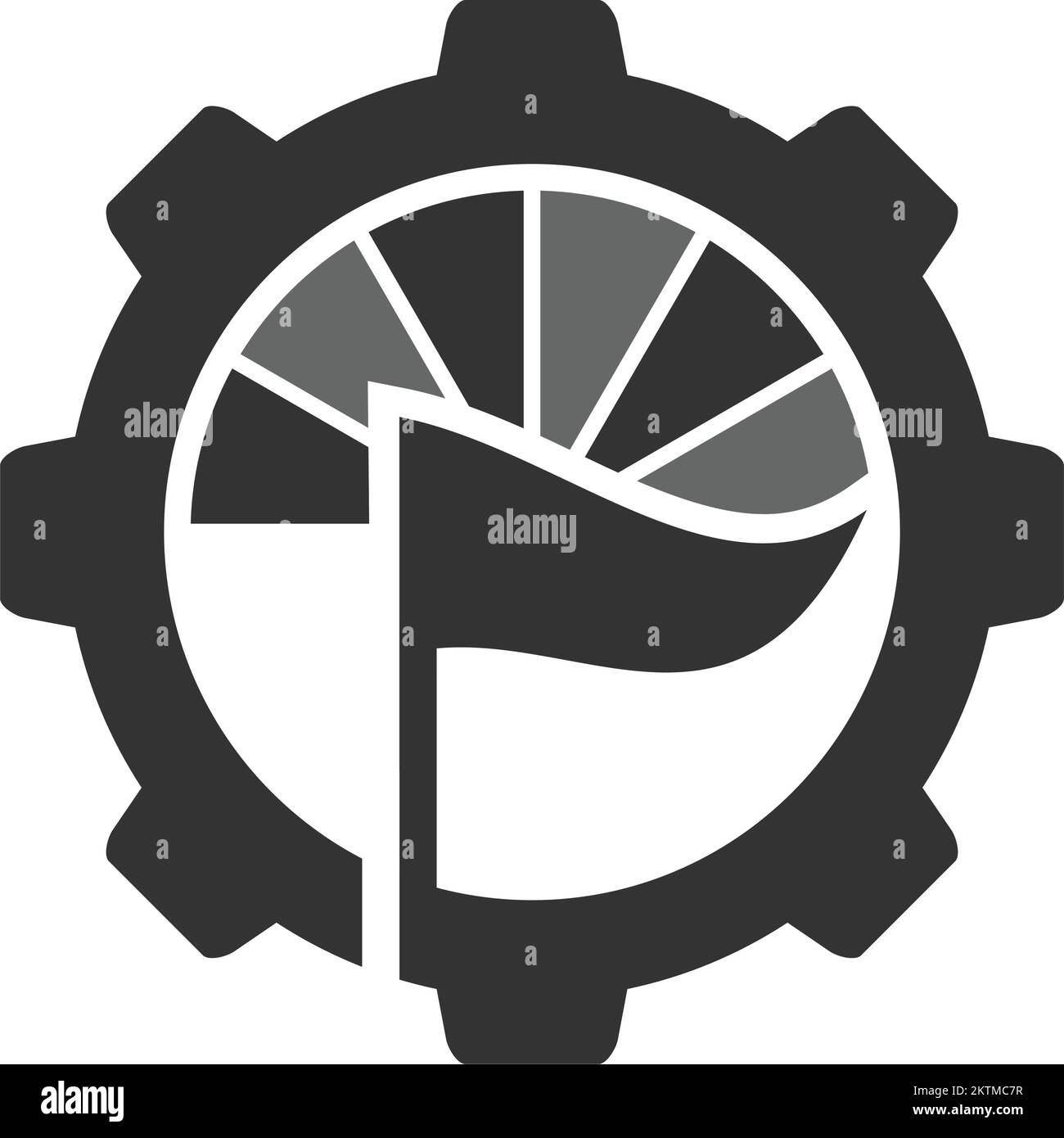 industrial gear logo template Icon Illustration Brand Identity Stock ...