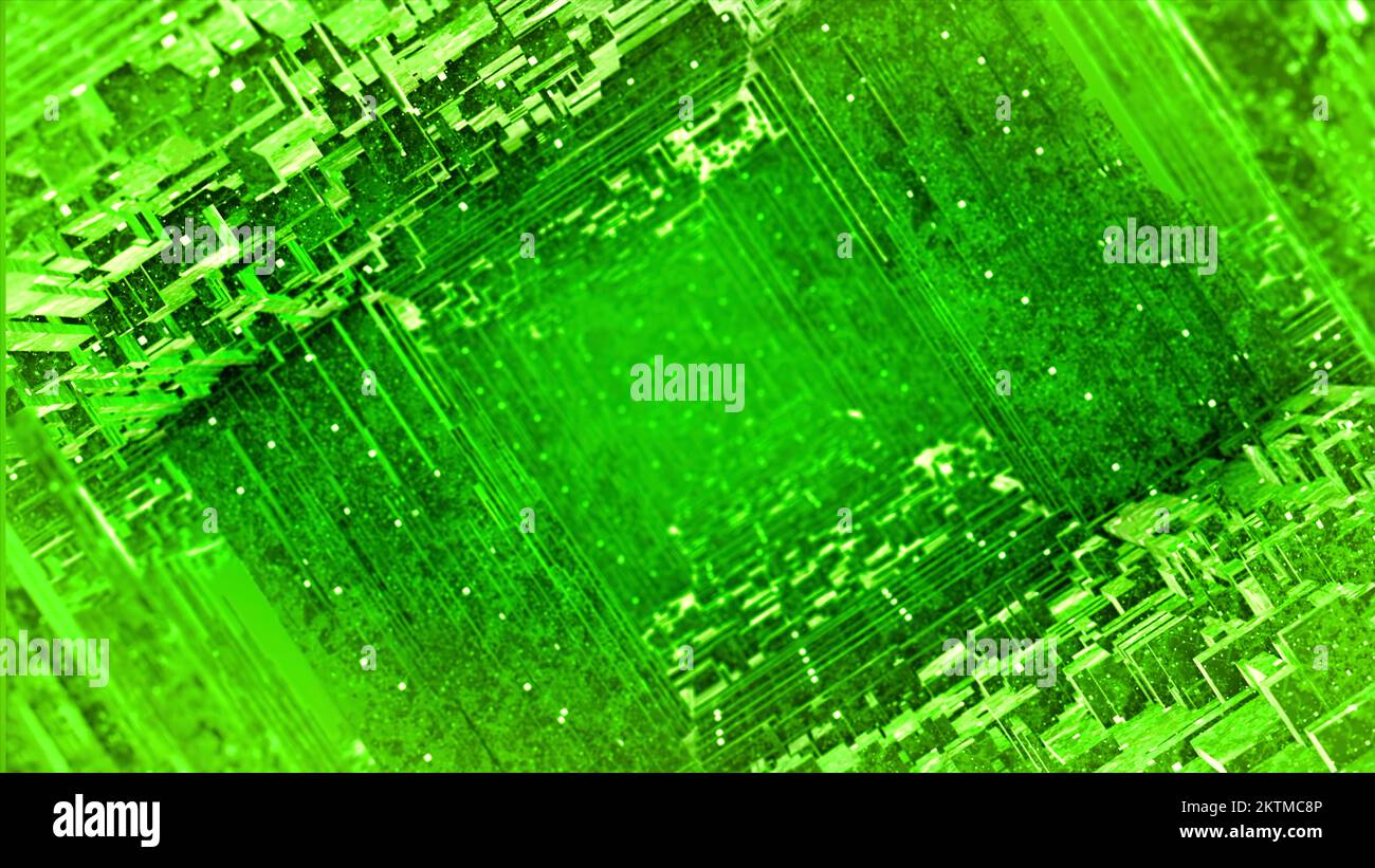 Abstract construction background looking like endless corridor of ...