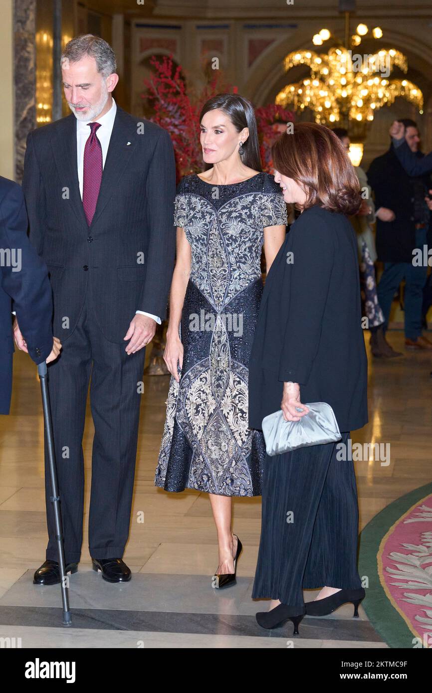 November 29, 2022: King Felipe VI of Spain, Queen Letizia of Spain ...