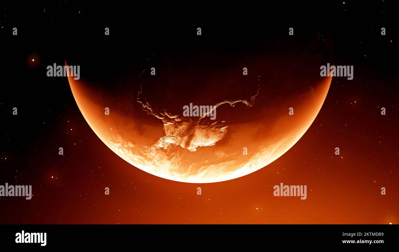 Burns Earth planet earth in outer space. Motion. Apocalypse concept ... Burns Earth planet earth in outer space. Motion. Apocalypse concept ...