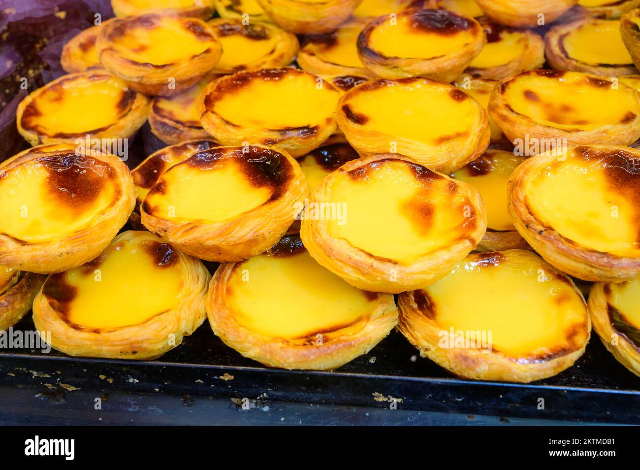 Portugal's traditional sweet dessert Pastel de nata egg custard tart ...