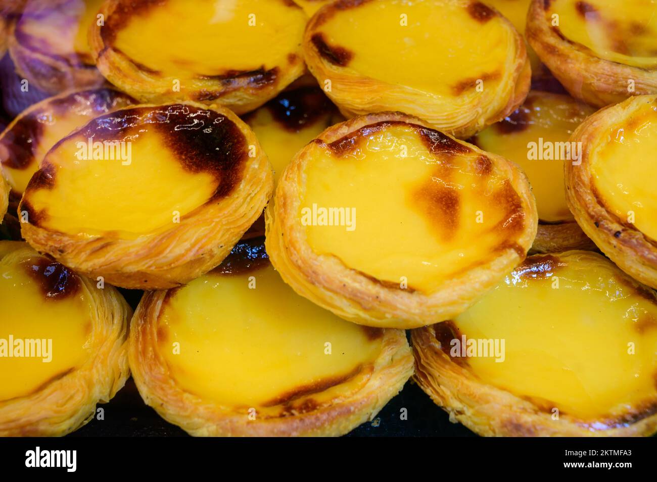 Portugal's traditional sweet dessert Pastel de nata egg custard tart ...