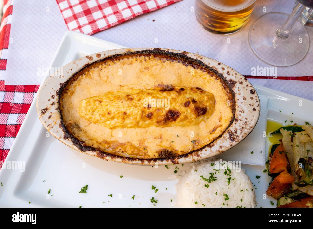 Quenelle, speciality of Lyon, oval-shaped dumplings filled with pike ...