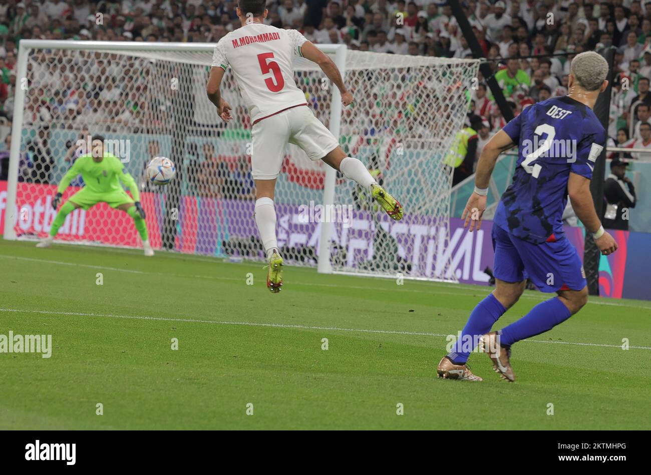 29th Nov 2022: Football World Cup 2022: Qatar : IR Iran - USA at AL ...