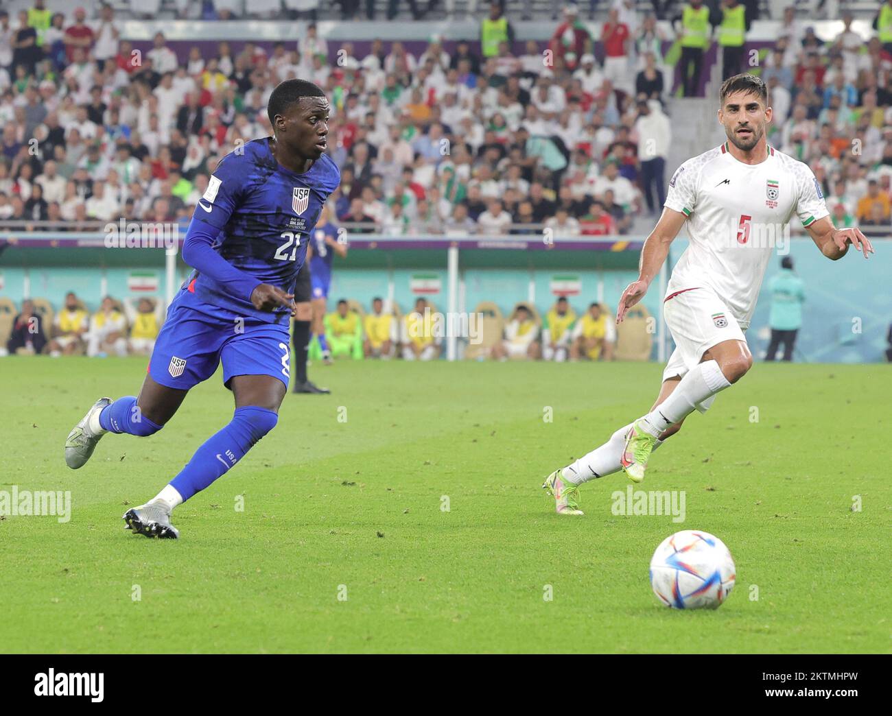 29th Nov 2022: Football World Cup 2022: Qatar : IR Iran - USA at AL ...