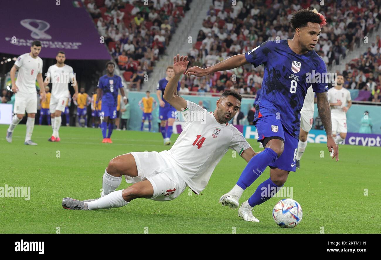 29th Nov 2022: Football World Cup 2022: Qatar : IR Iran - USA at AL ...