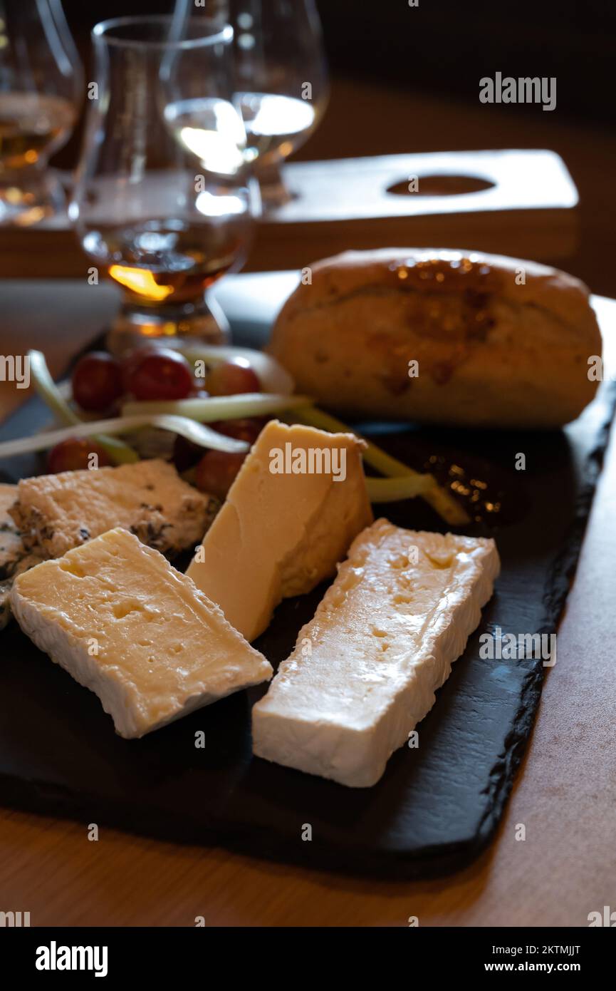 Pairing of scotch whiskies and farmers scottish cheeses cheddar ...