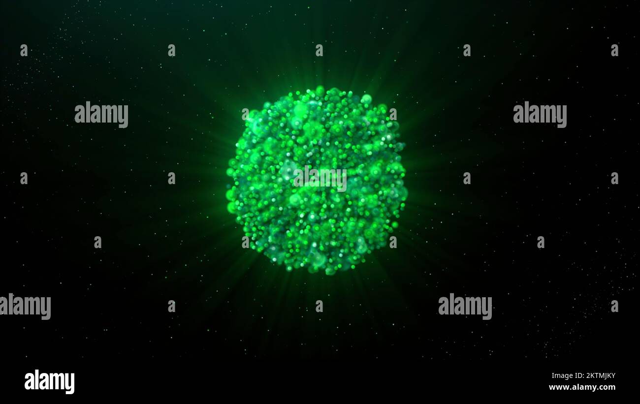 Abstract cells division process. Motion. Scientific background with ...