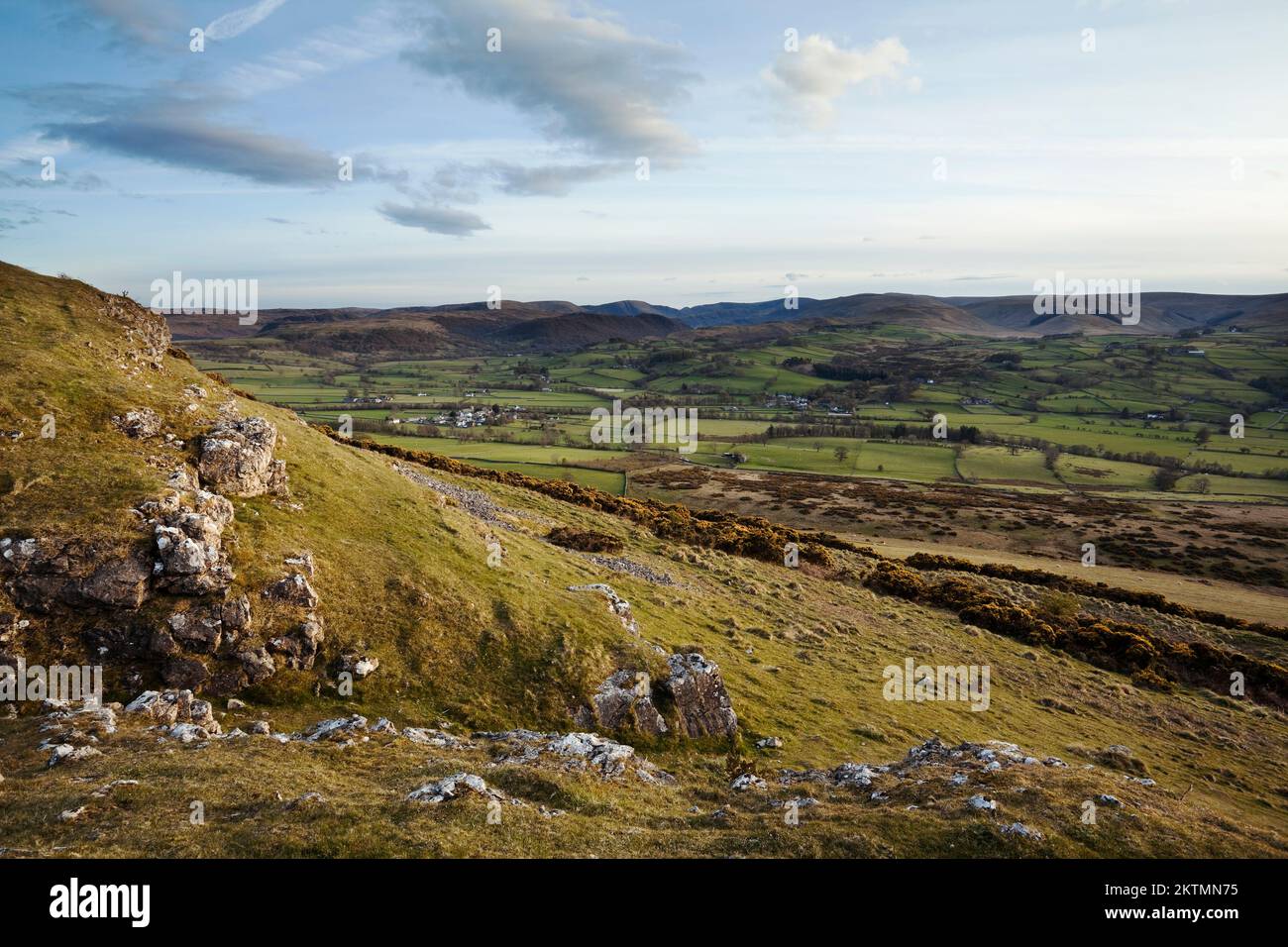 The Lowther Valley from Knipe Scar, in the English Lake District Stock ...