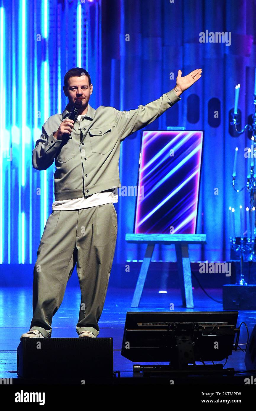 Milan, Italy. 29th Nov, 2022. Milan, "premiere" of the show "He always ...